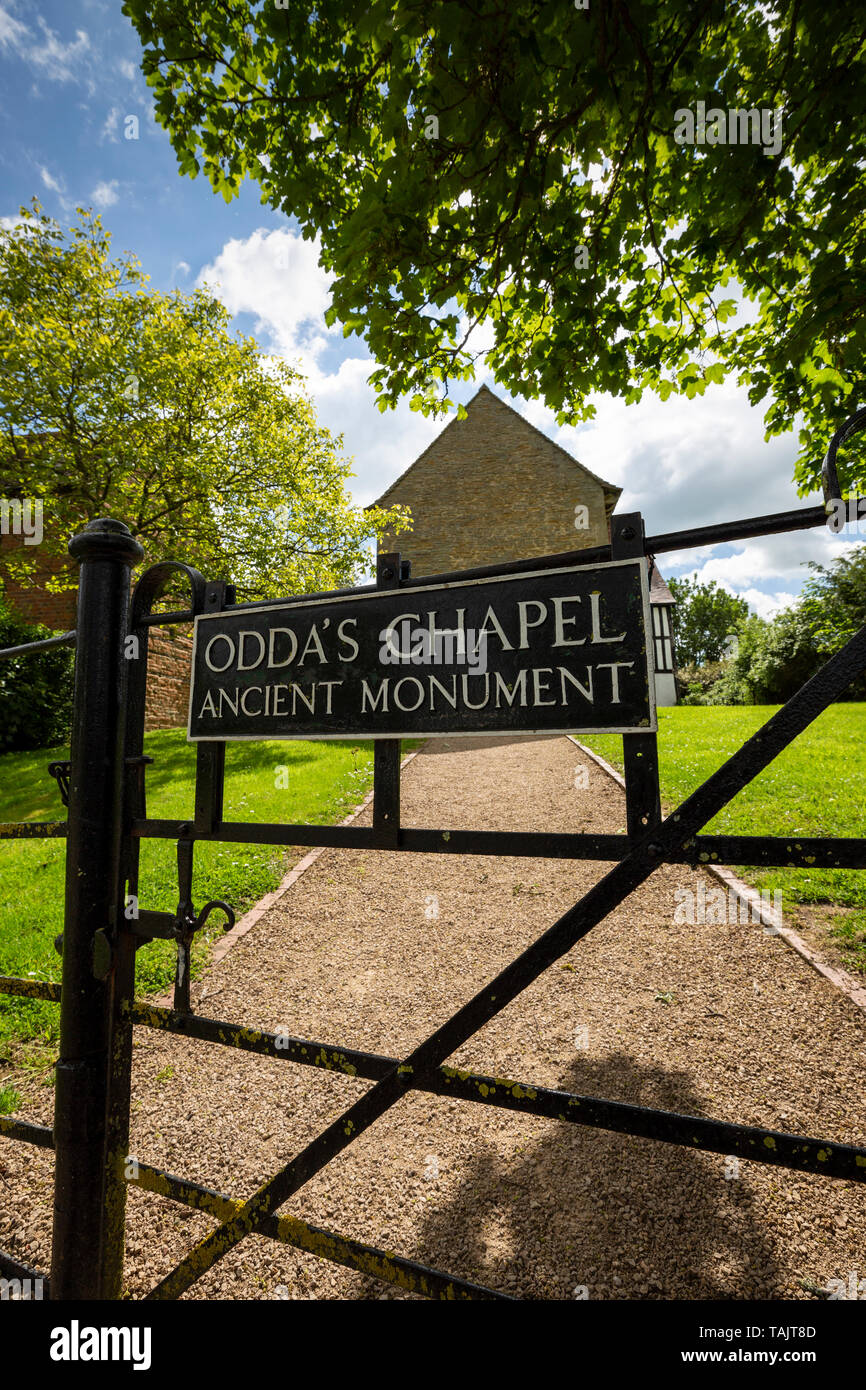 The entrance gate to Odda's 11th Century Saxon Chapel at Deerhurst ...