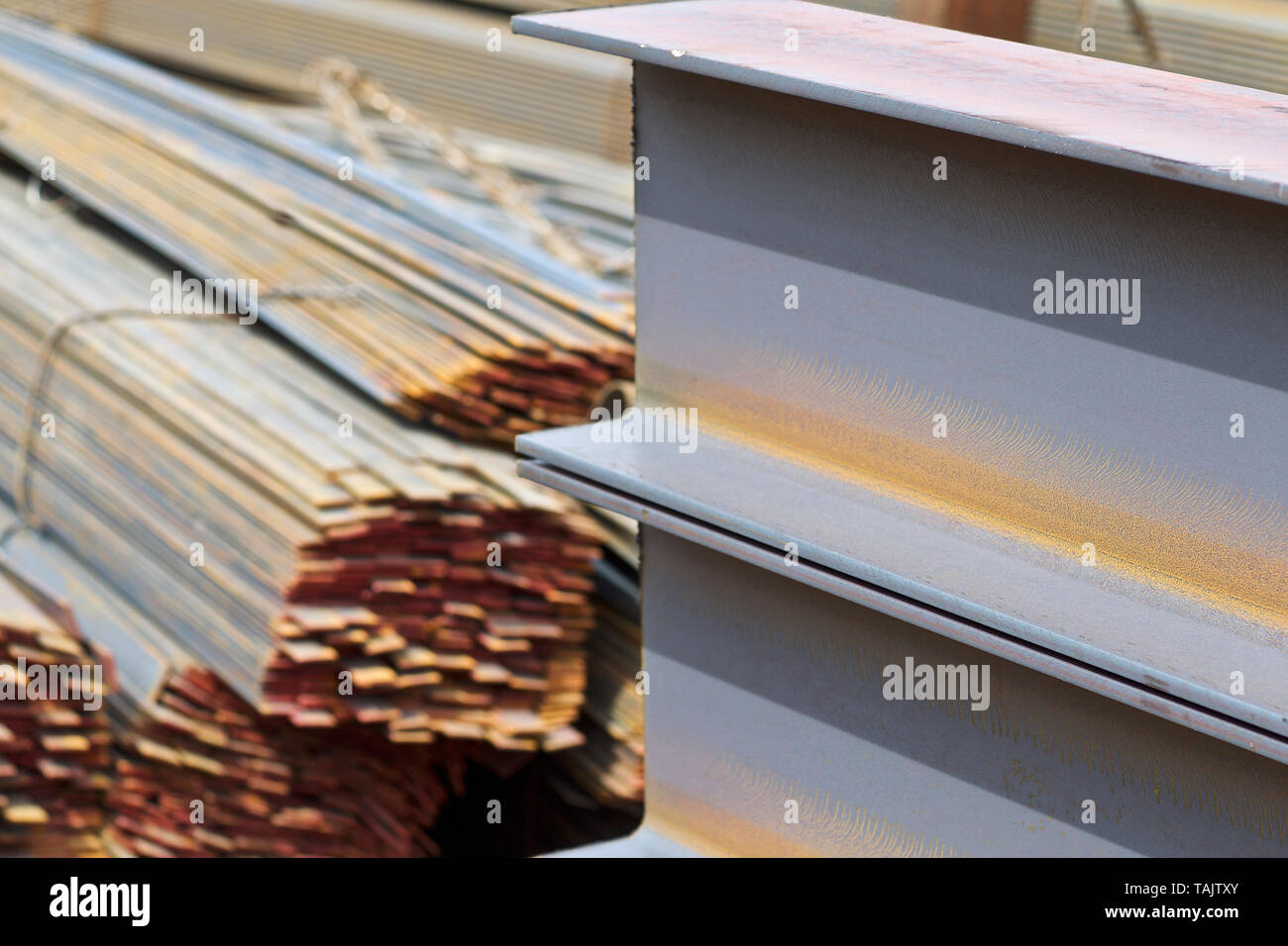 Metal profiles of different kinds are located in the metal products ...