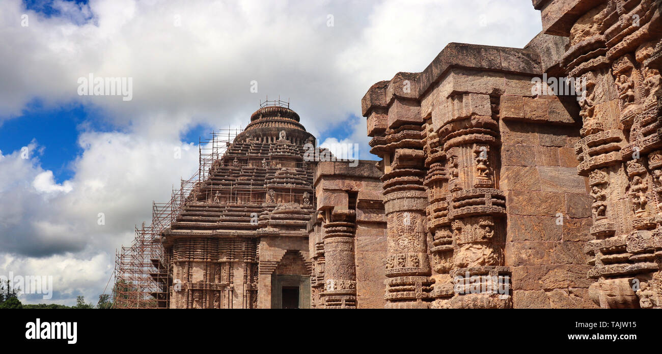 Konark Sun Temple in Odisha, India. Ancient Konark Sun Temple. This ...