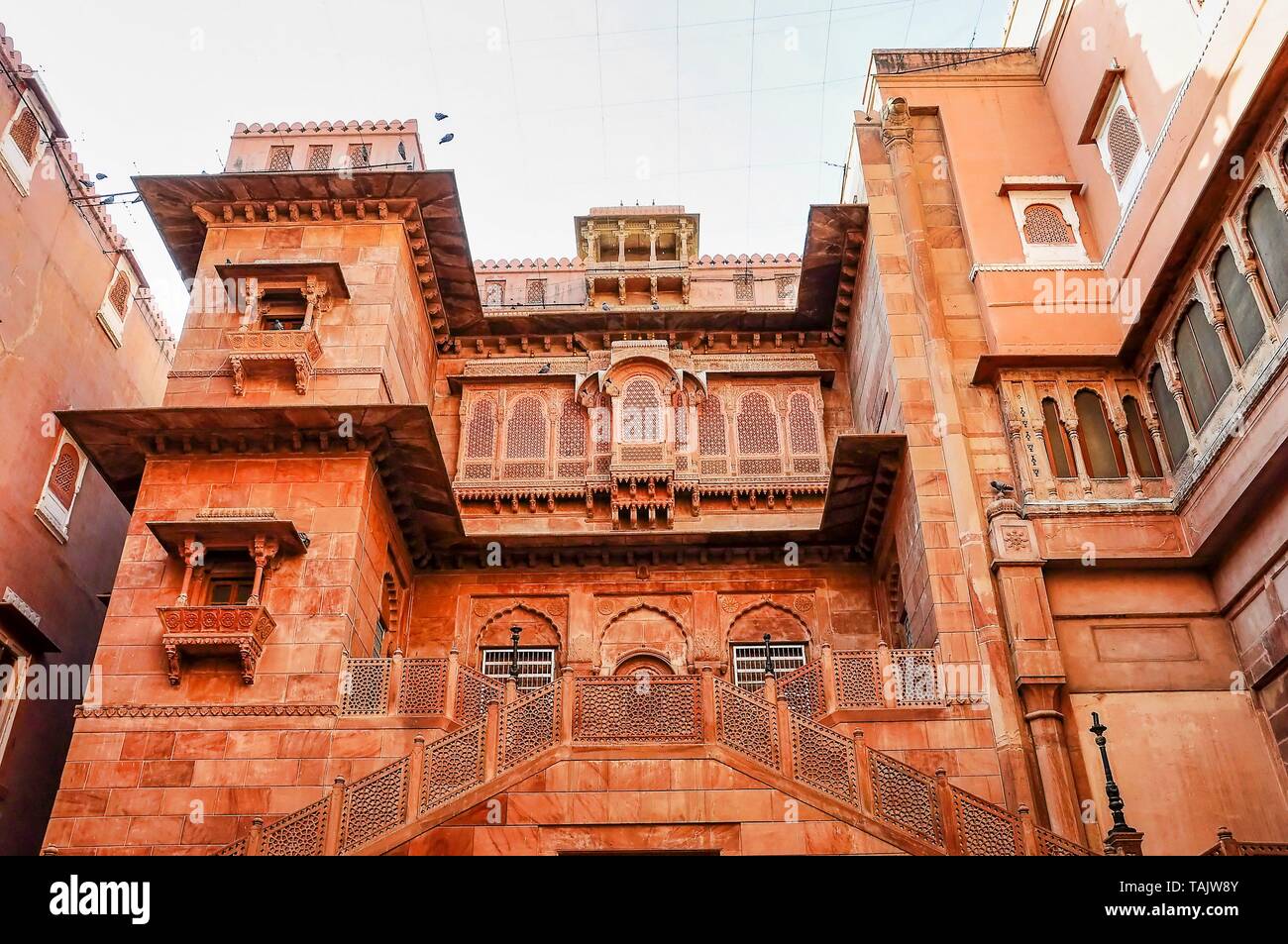 Junagarh Fort at Bikaner, Rajasthan India. Junagarh Fort was originally ...