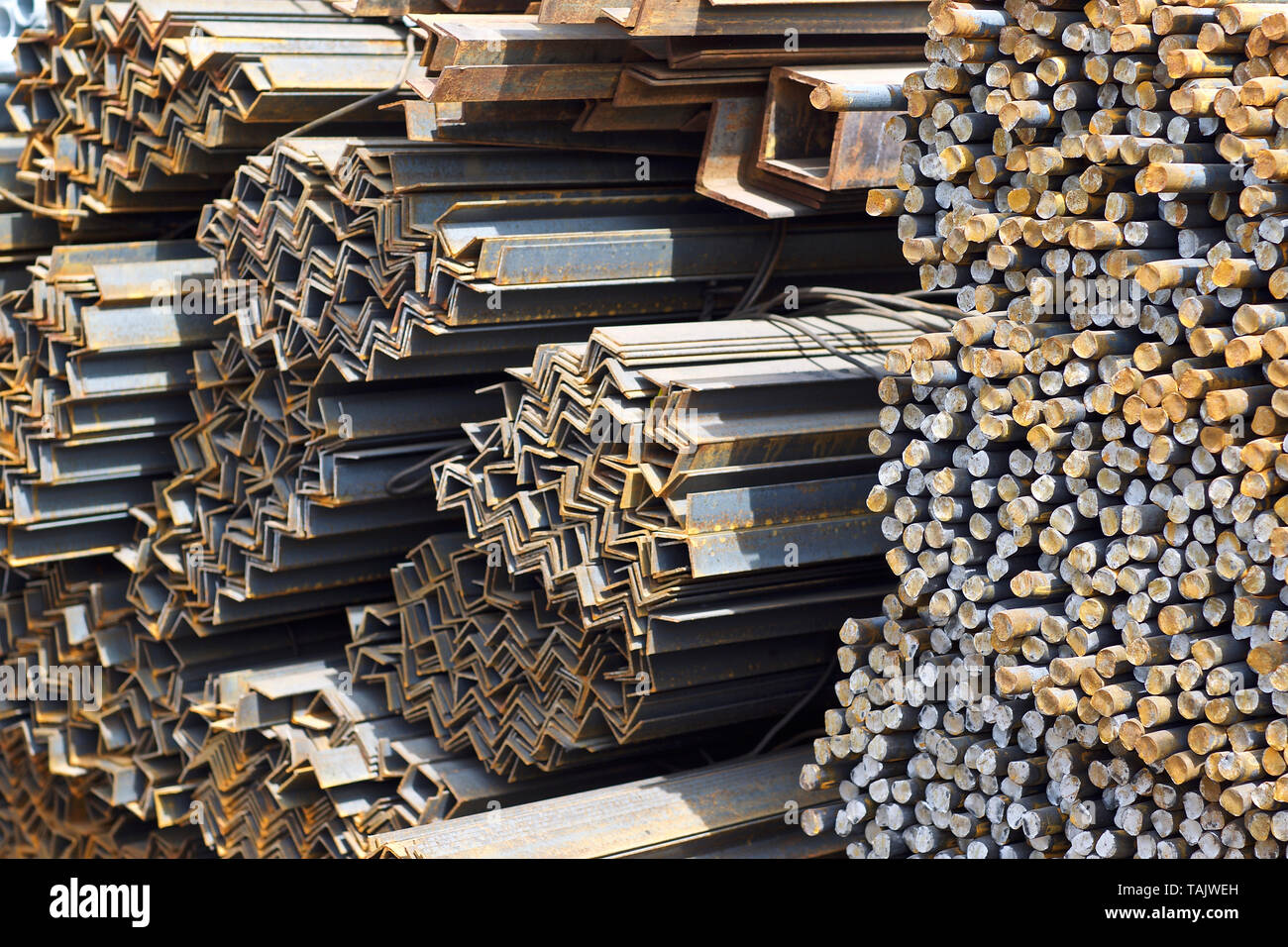 Metal profiles of different kinds are located in the metal products ...