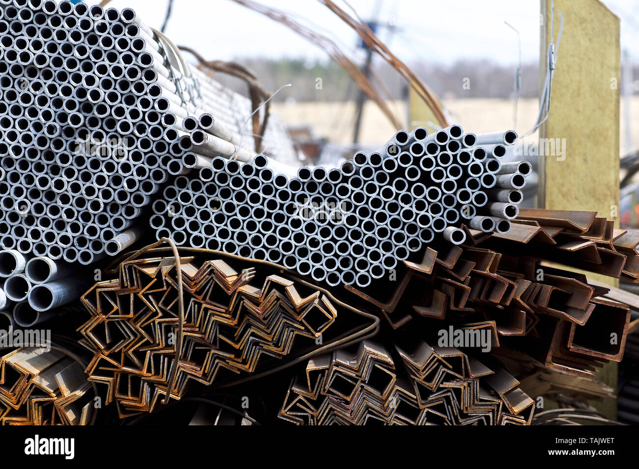 Metal profiles of different kinds are located in the metal products ...