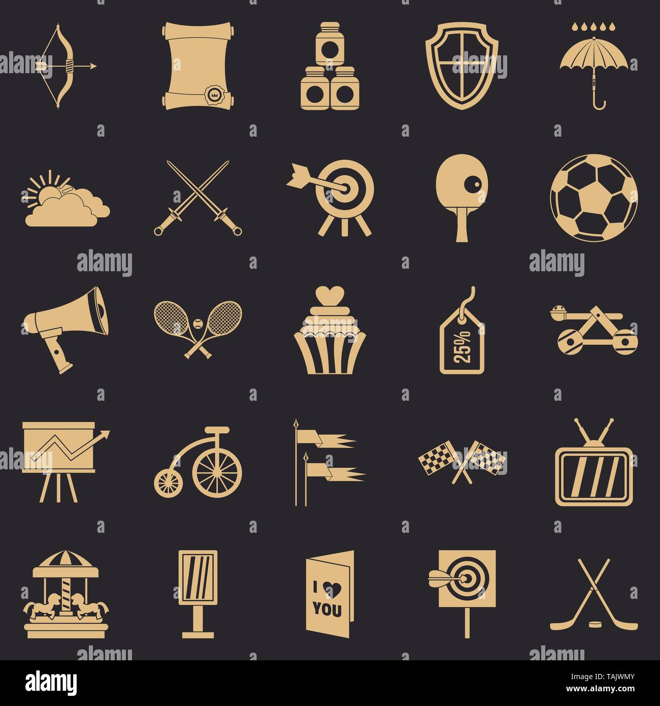 Badge icons set, simple style Stock Vector Image & Art - Alamy