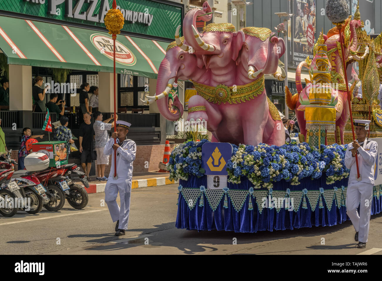 PATTAYA,THAILAND - APRIL 13,2019:Beachroad This was a part of the ...