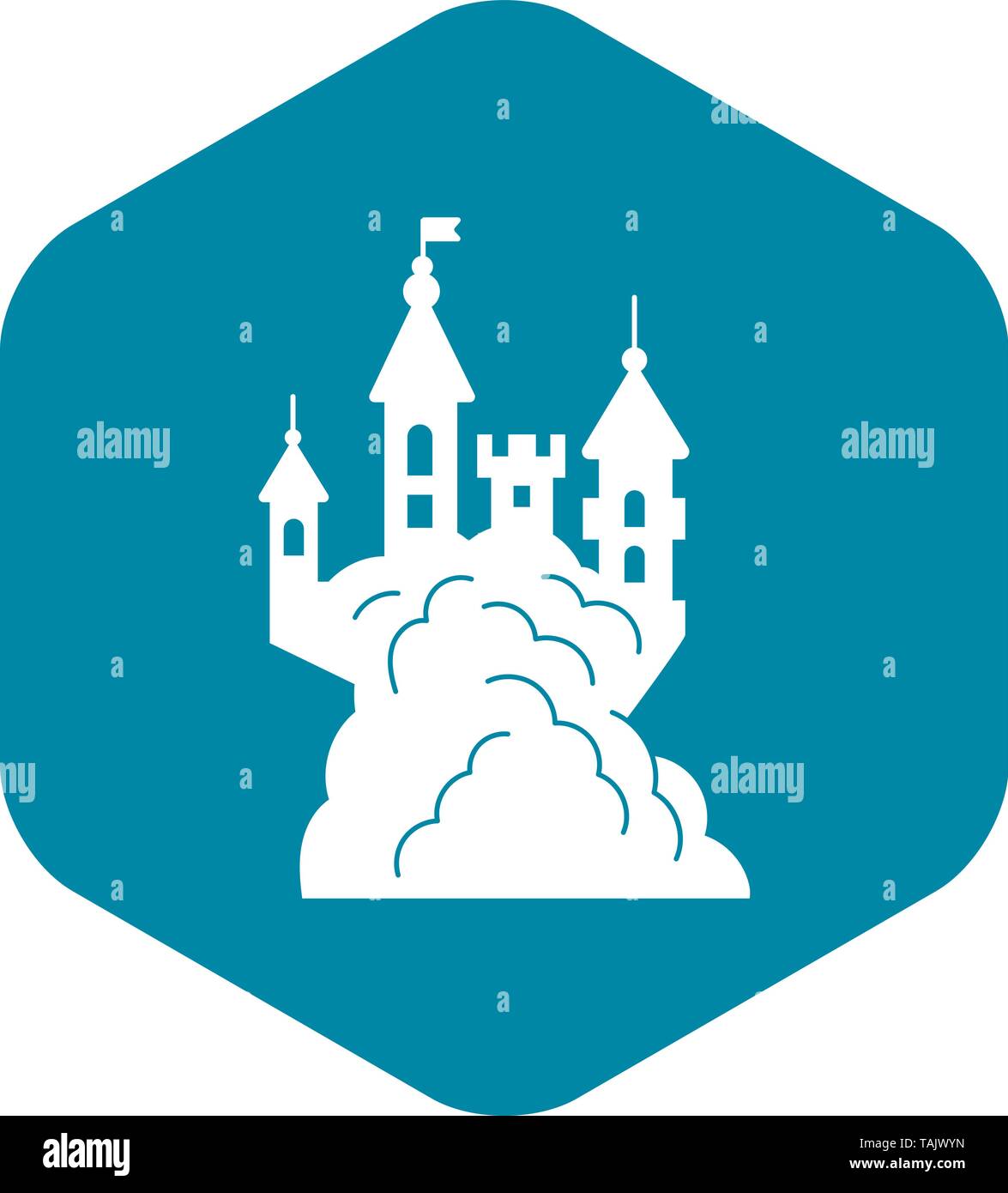 Scary halloween castle icon, simple style Stock Vector Image & Art - Alamy