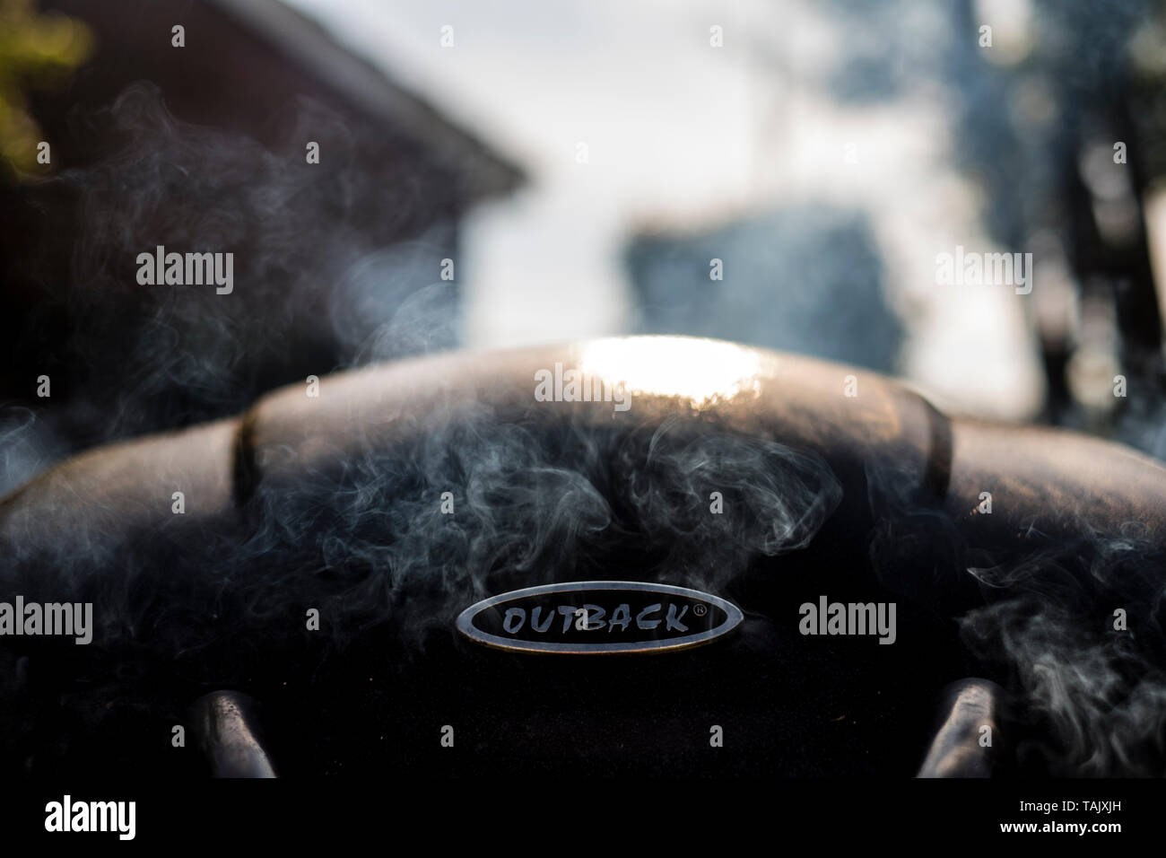 Smoke from an Outback Barbeque Stock Photo - Alamy