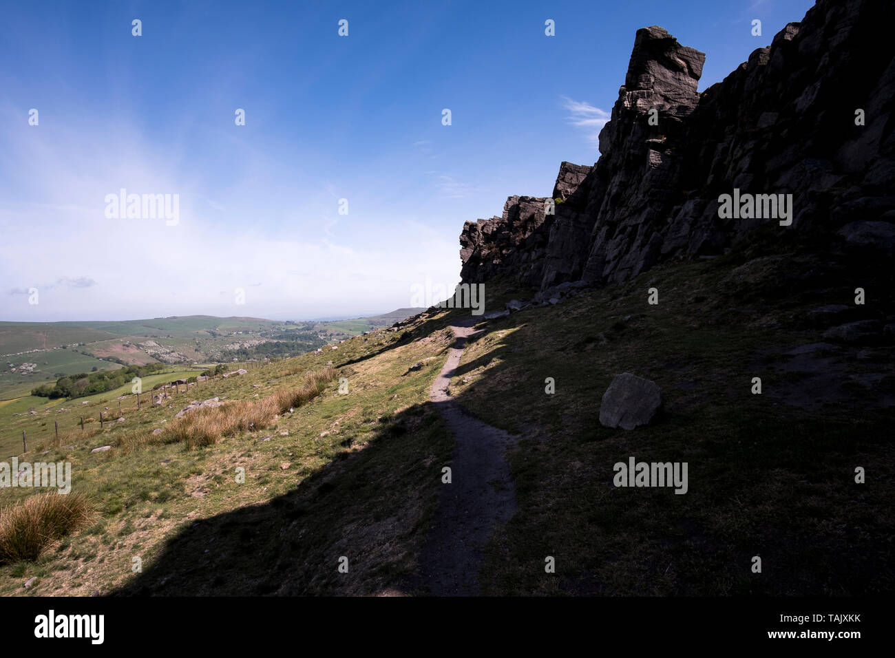 A view of Windgather Rocks in the Peak District National Park Stock ...