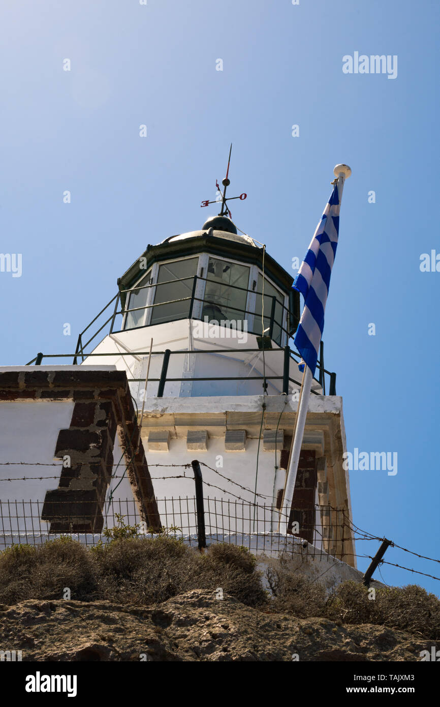 Faros lighthouse santorini greece hi-res stock photography and images ...