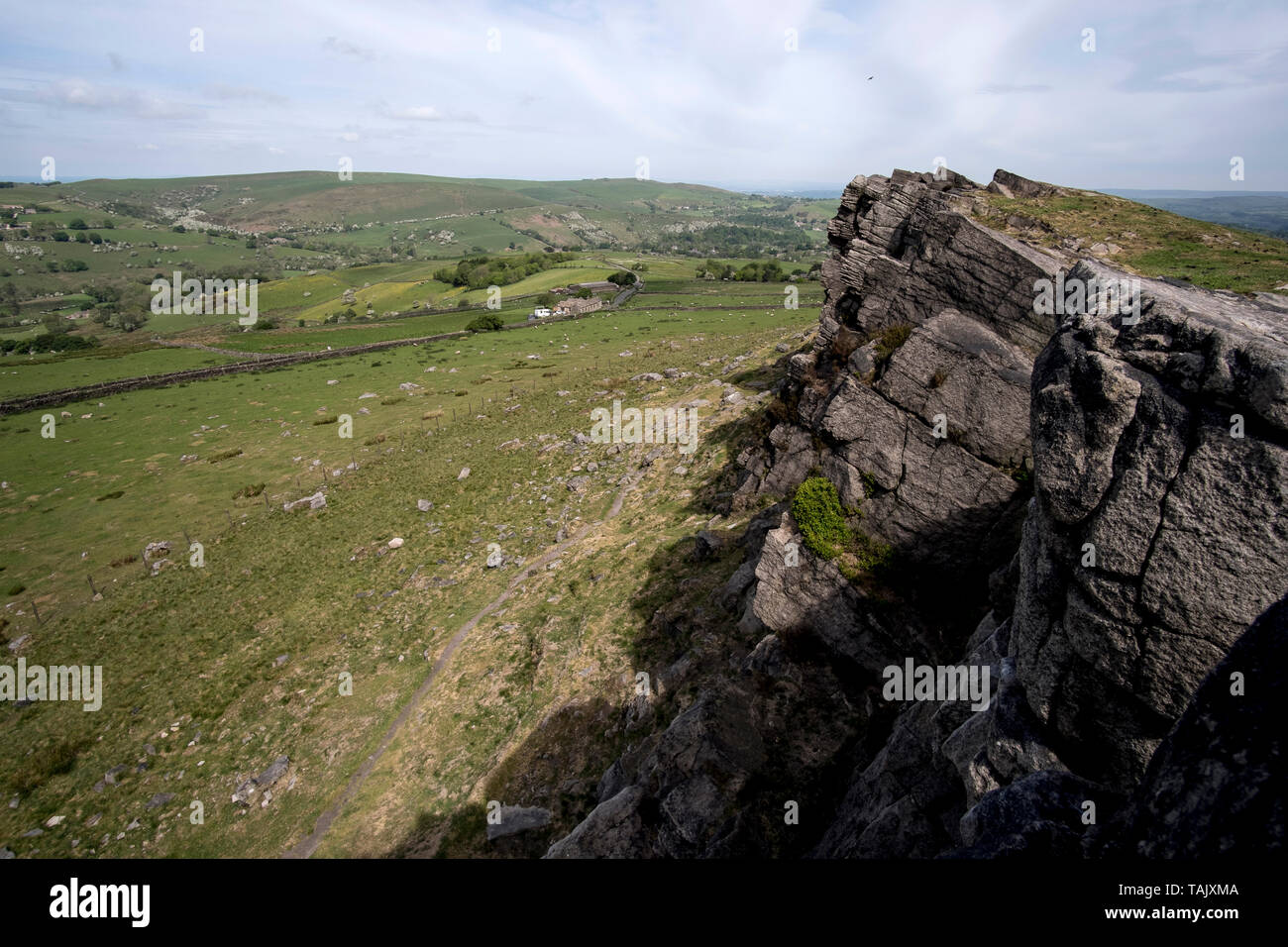 A view of Windgather Rocks in the Peak District National Park Stock ...