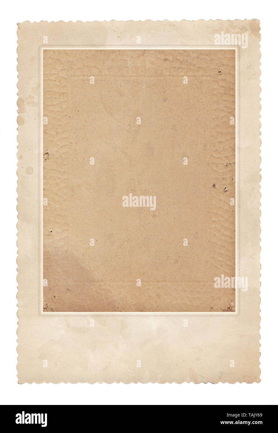 Old photo frame. Vintage paper. Retro card Stock Photo - Alamy