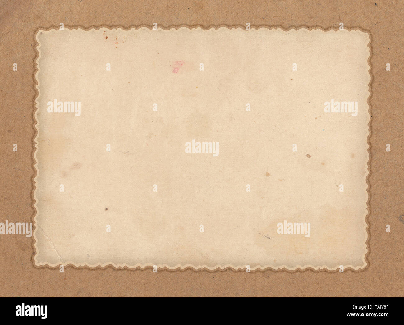 Old photo frame. Vintage paper Stock Photo - Alamy