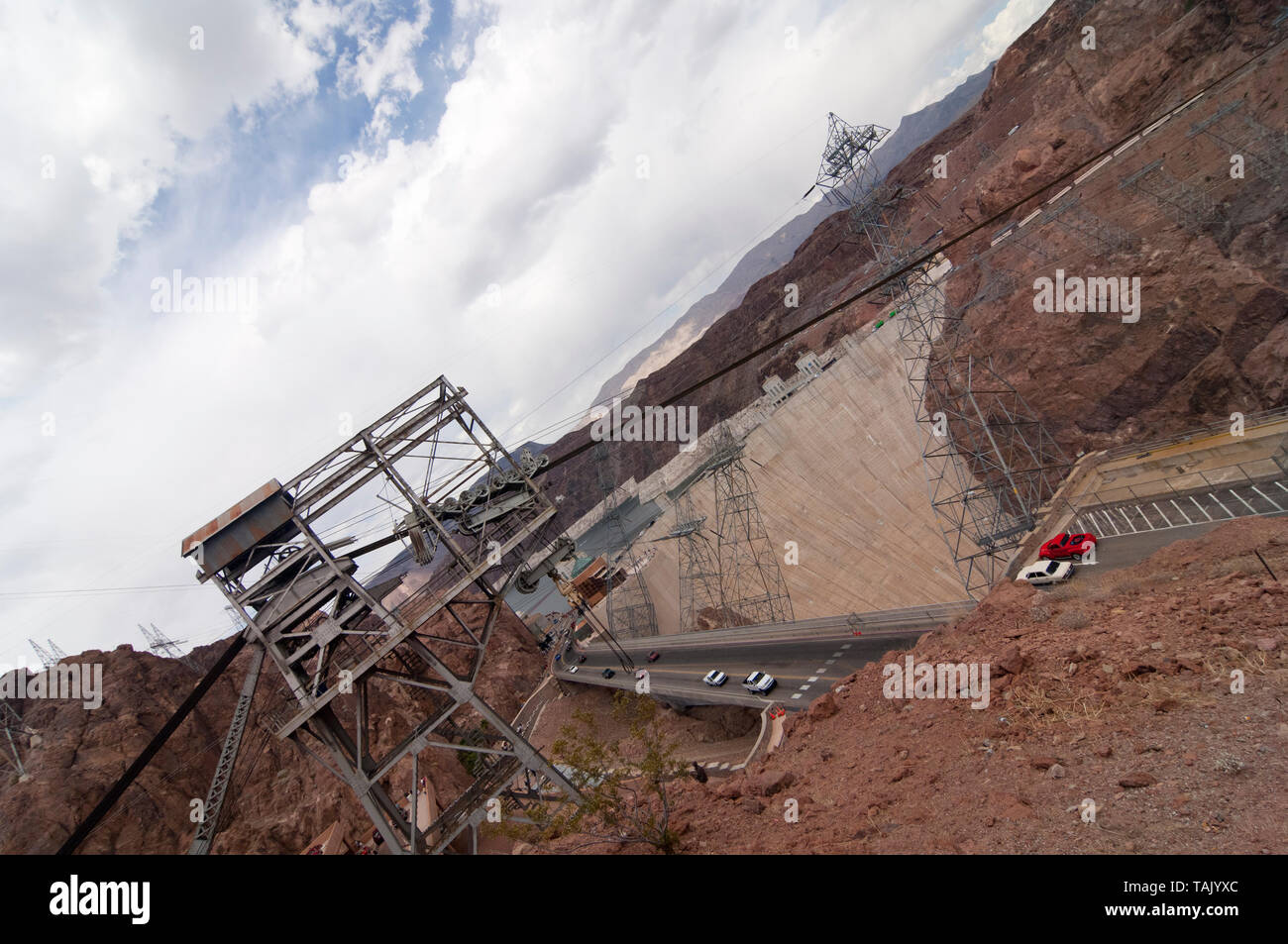 Concrete arch gravity dam in black canyon colorado river hi-res stock photography and images - Alamy