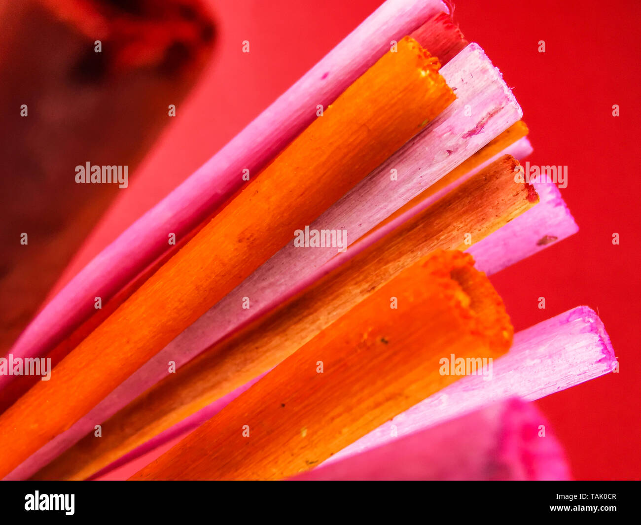 Colorful wooden sticks hi-res stock photography and images - Alamy