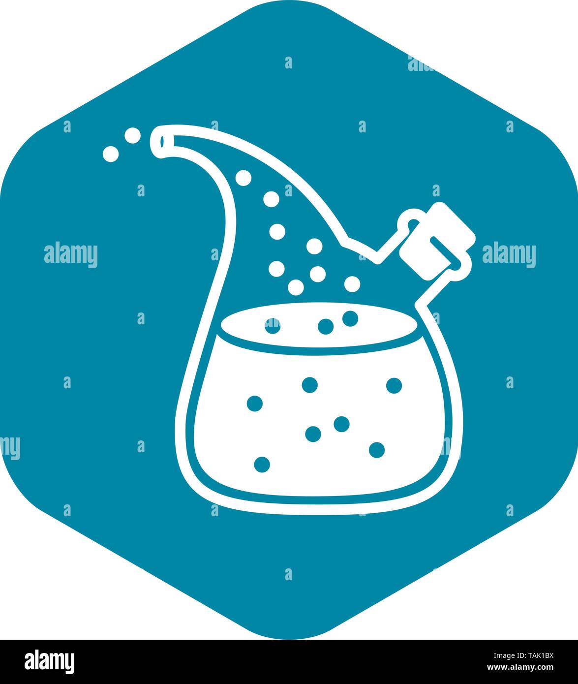 Glass beaker boiling liquid Stock Vector Images - Alamy