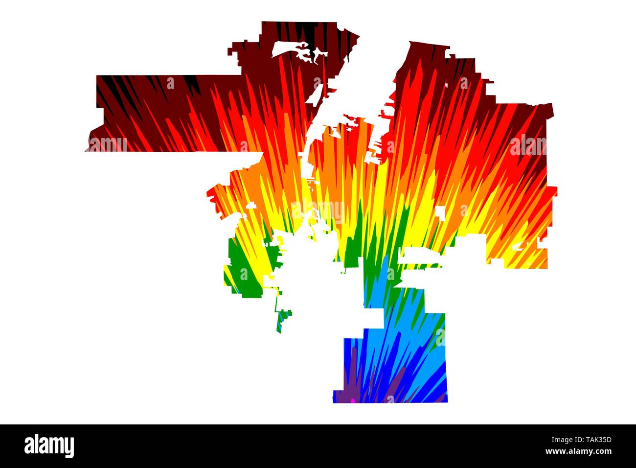 Purple u s map hi-res stock photography and images - Alamy