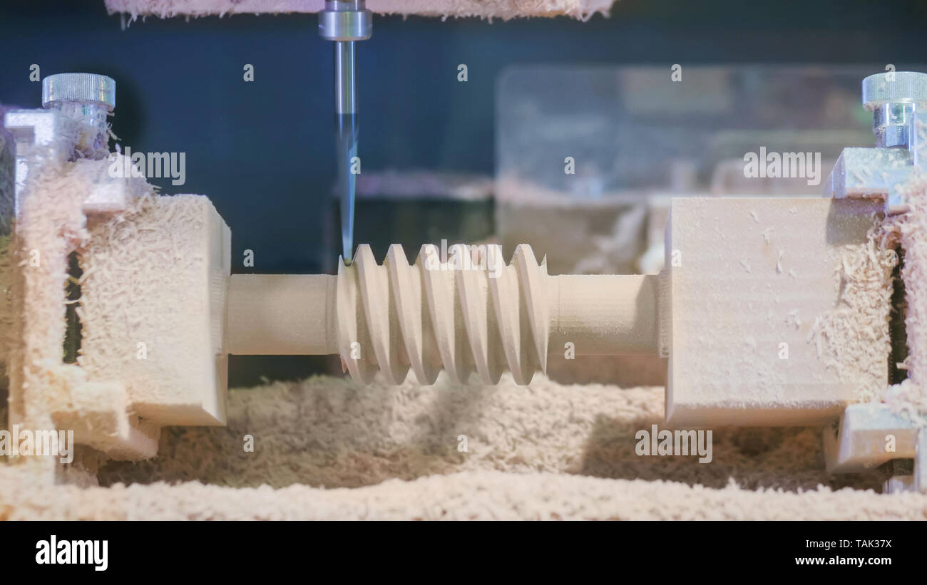 CNC engraving - milling machine during work Stock Photo - Alamy