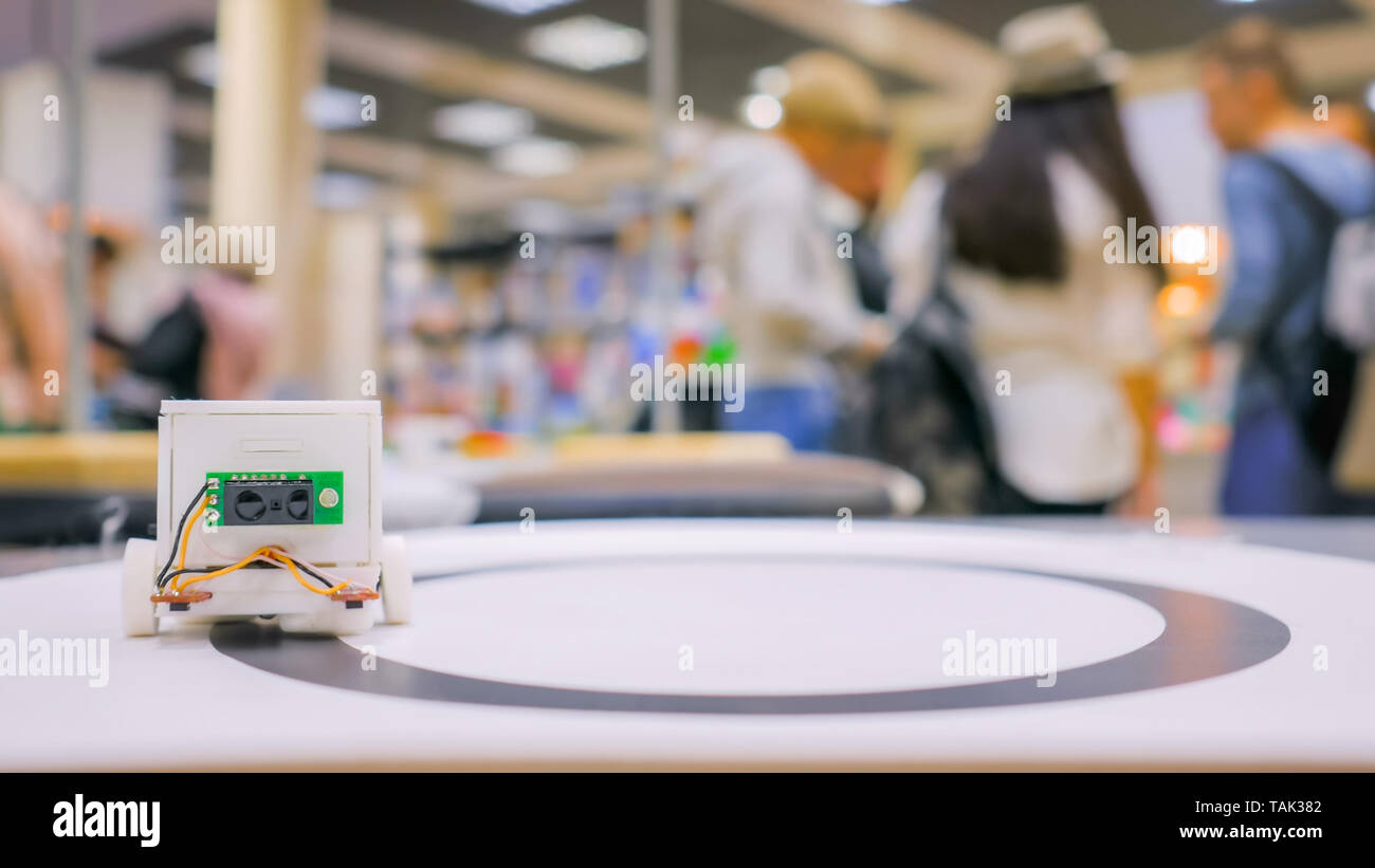 Small cute diy robot Stock Photo - Alamy