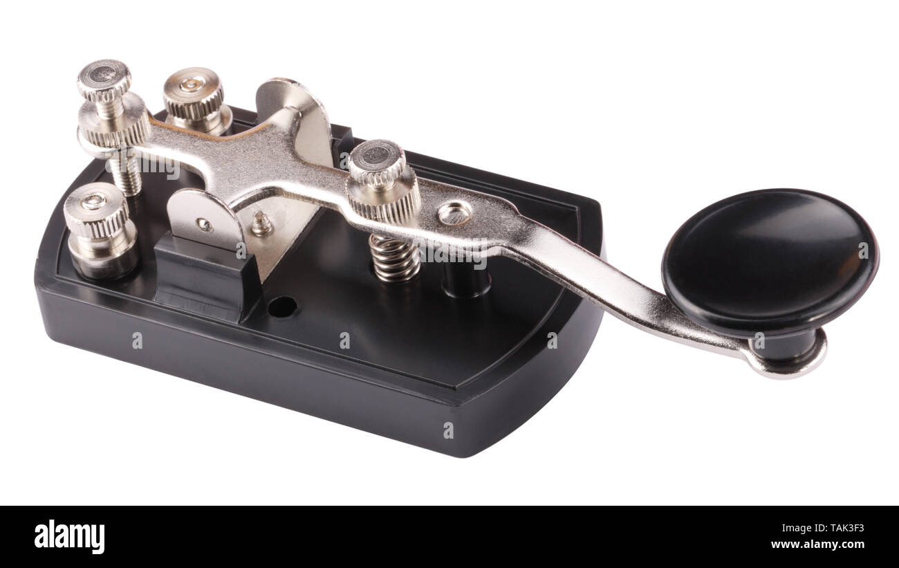 Morse Key Isolated Stock Photo - Alamy