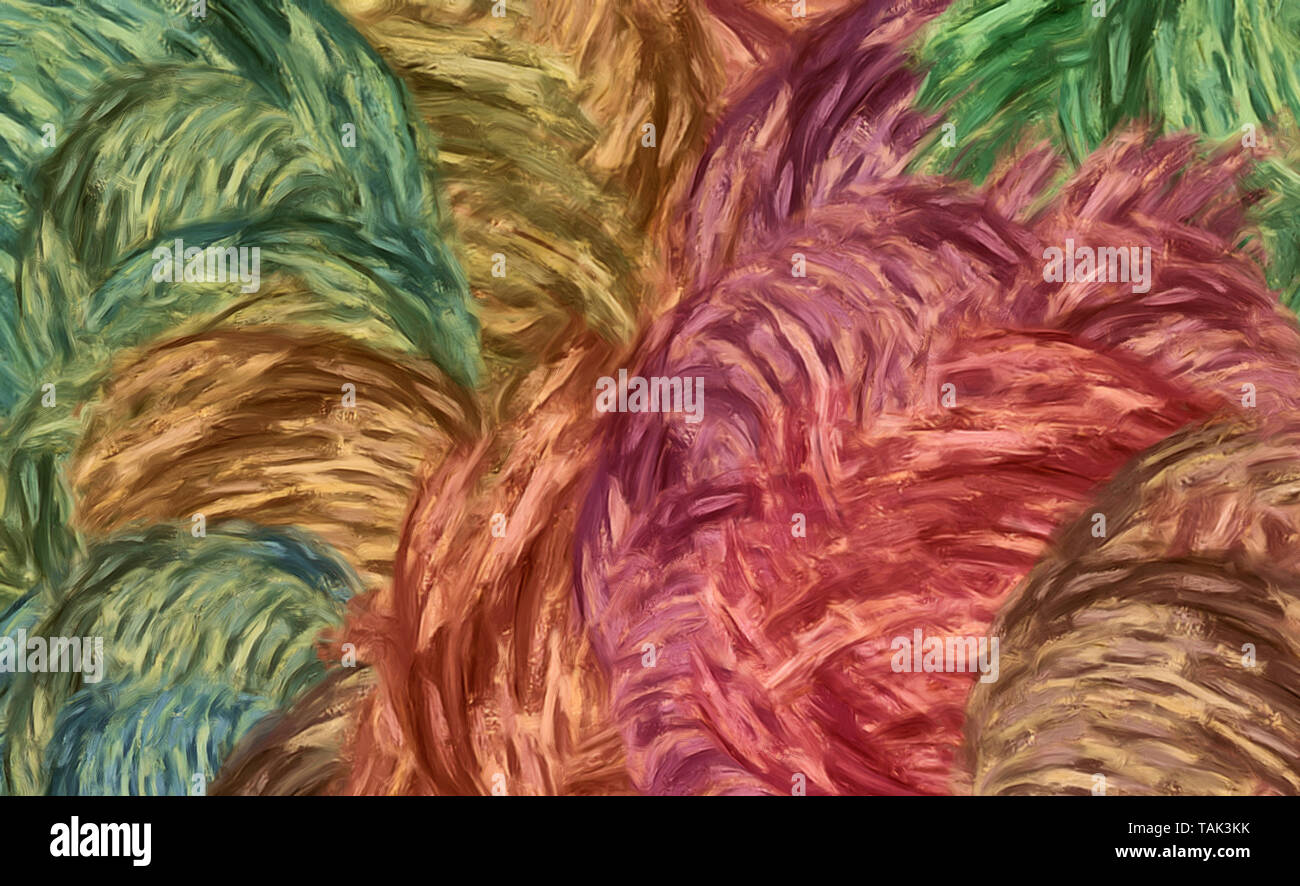 Abstract texture background. Digital painting in Vincent Van Gogh style ...