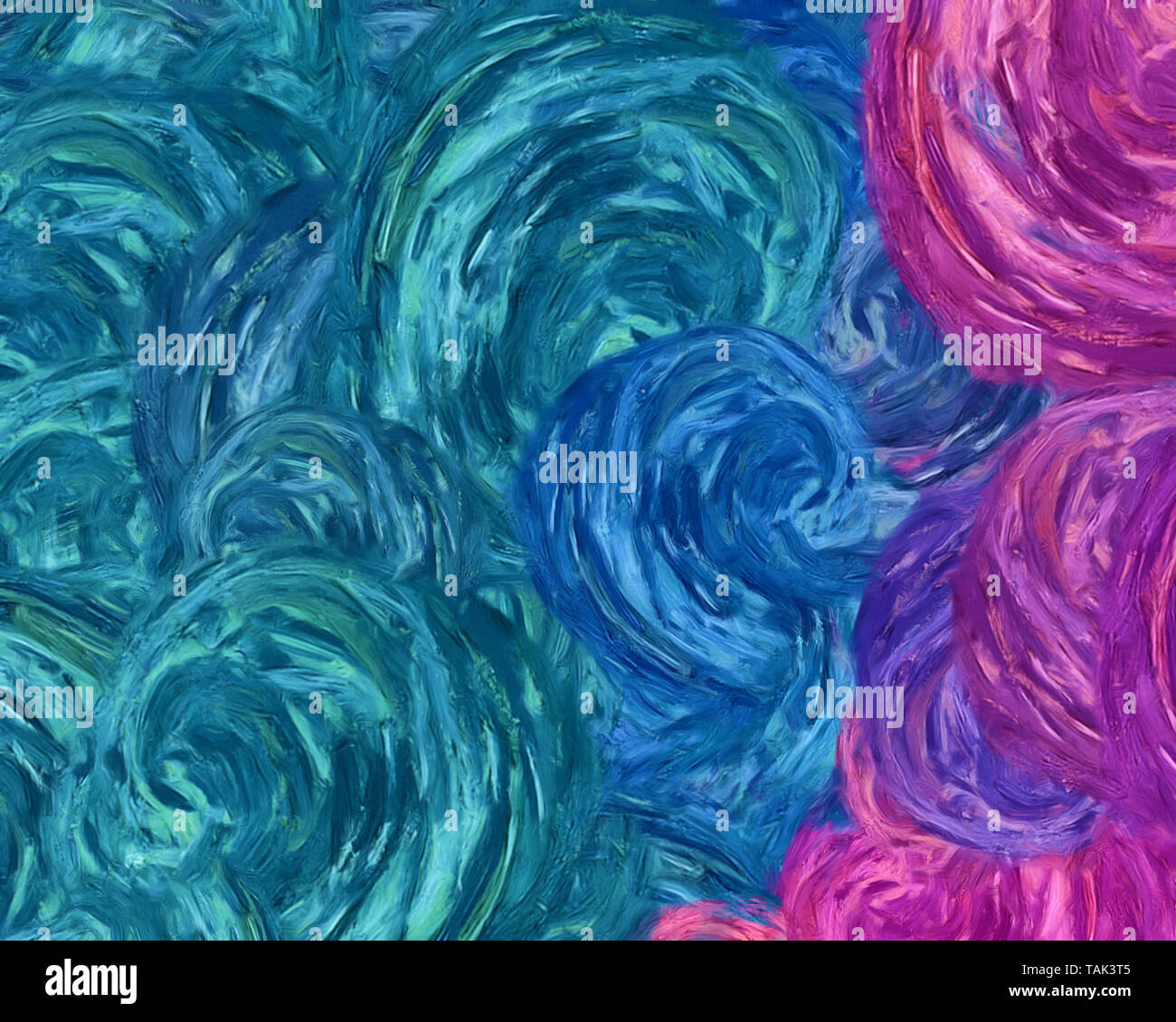 Abstract texture background. Digital painting in Vincent Van Gogh style ...