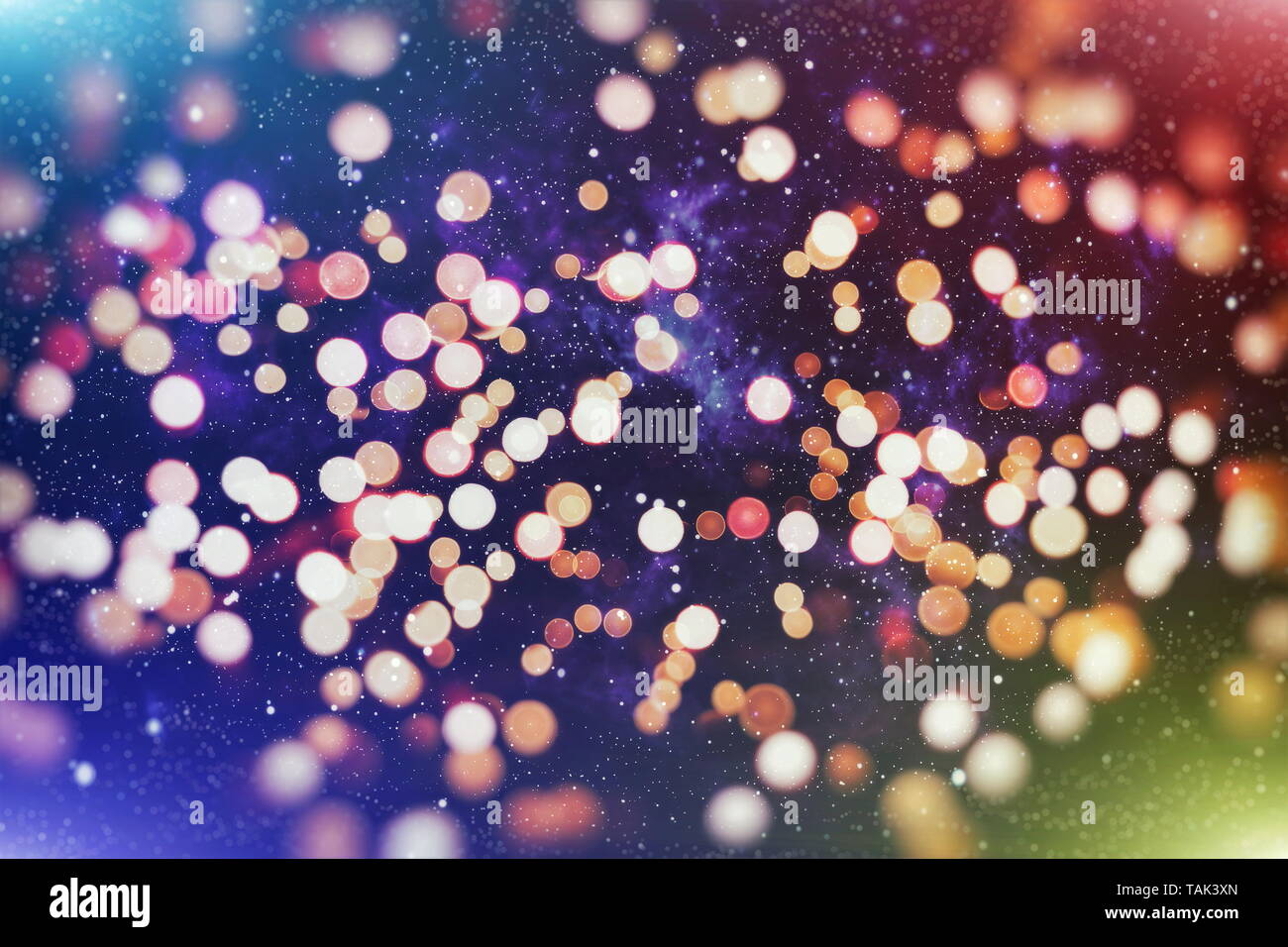 Festive Christmas background. Elegant abstract background with lights ...