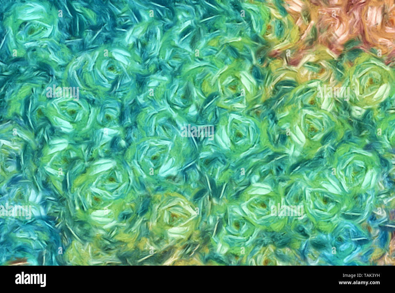 Abstract texture background. Digital painting in Vincent Van Gogh style ...
