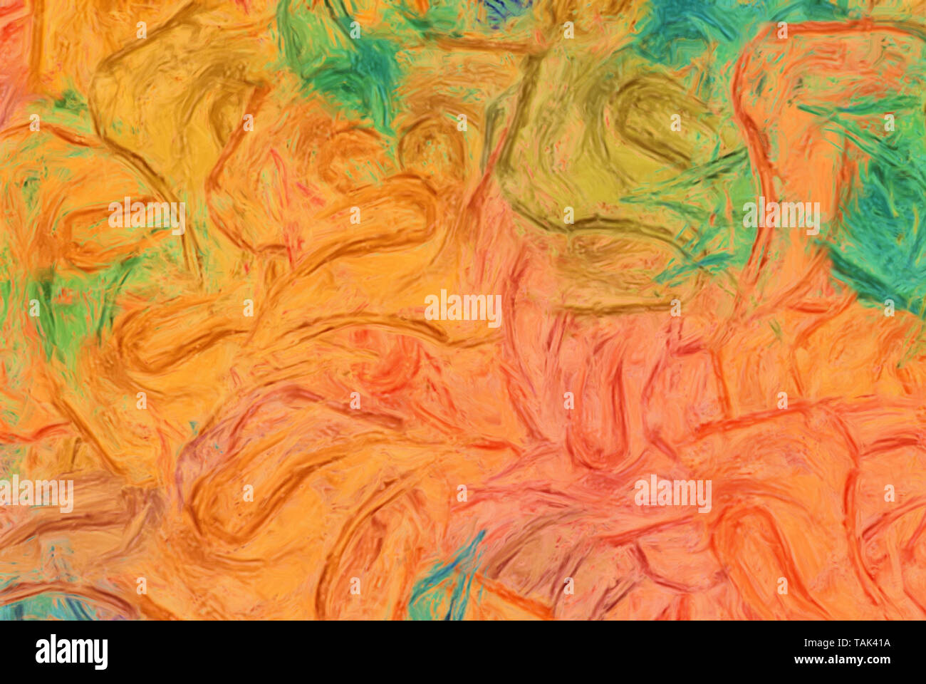 Abstract texture background. Digital painting in Vincent Van Gogh style ...