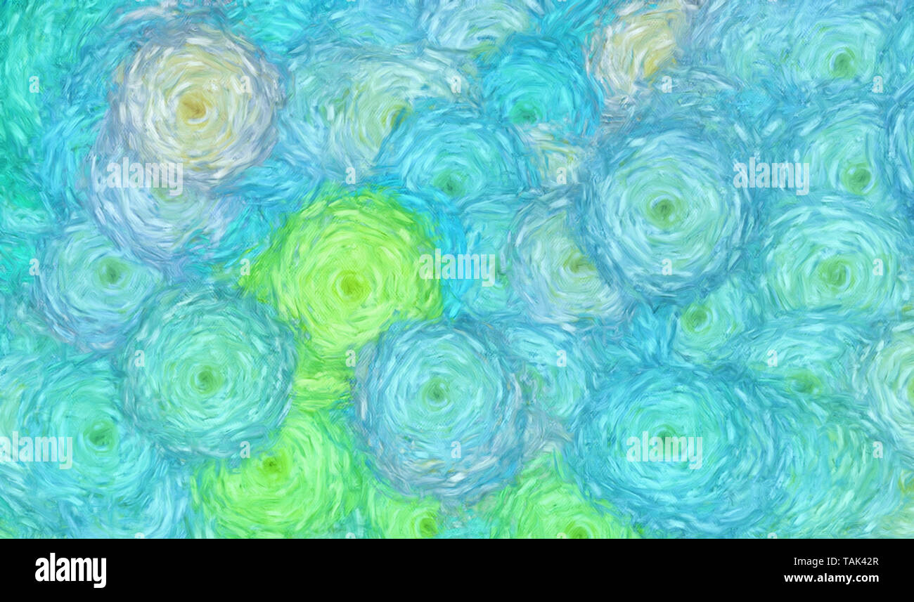 Abstract texture background. Digital painting in Vincent Van Gogh style ...