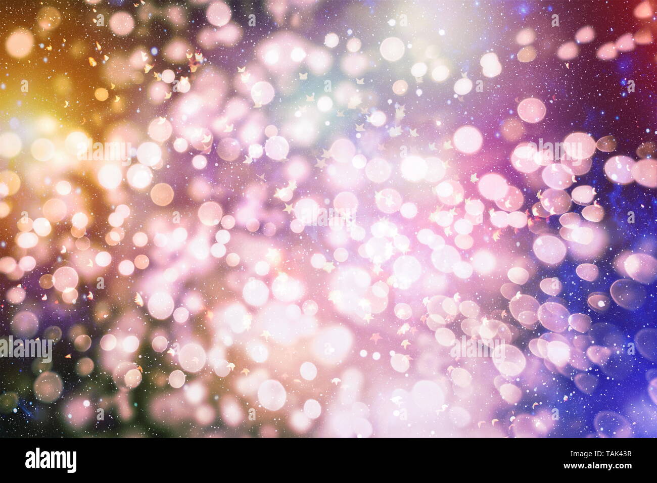 Festive Christmas background. Elegant abstract background with lights ...