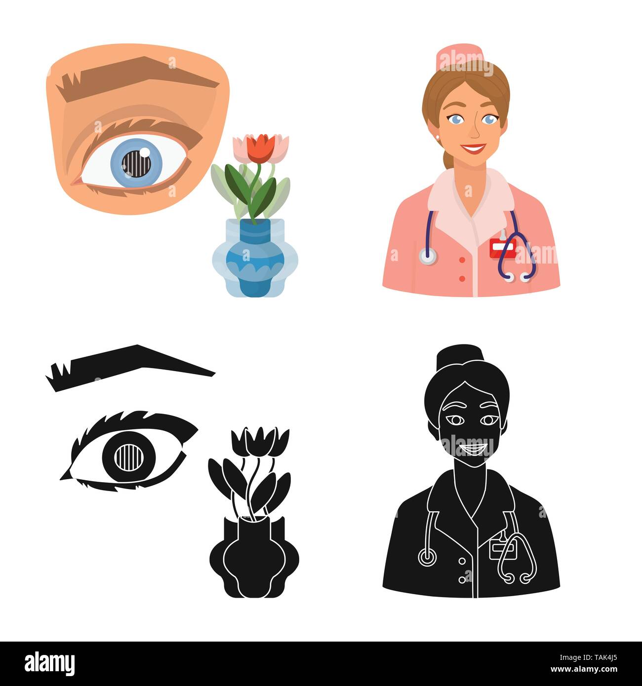 Diabetes specialist nurse Stock Vector Images - Alamy