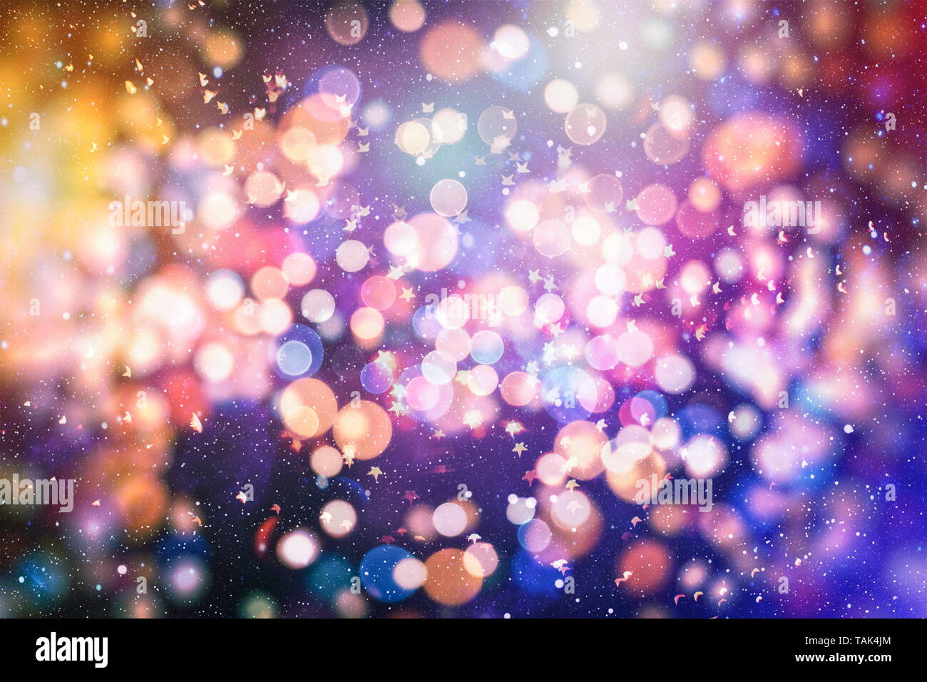 midnight traffic. Motion blur abstract background ,De focused/blur ...