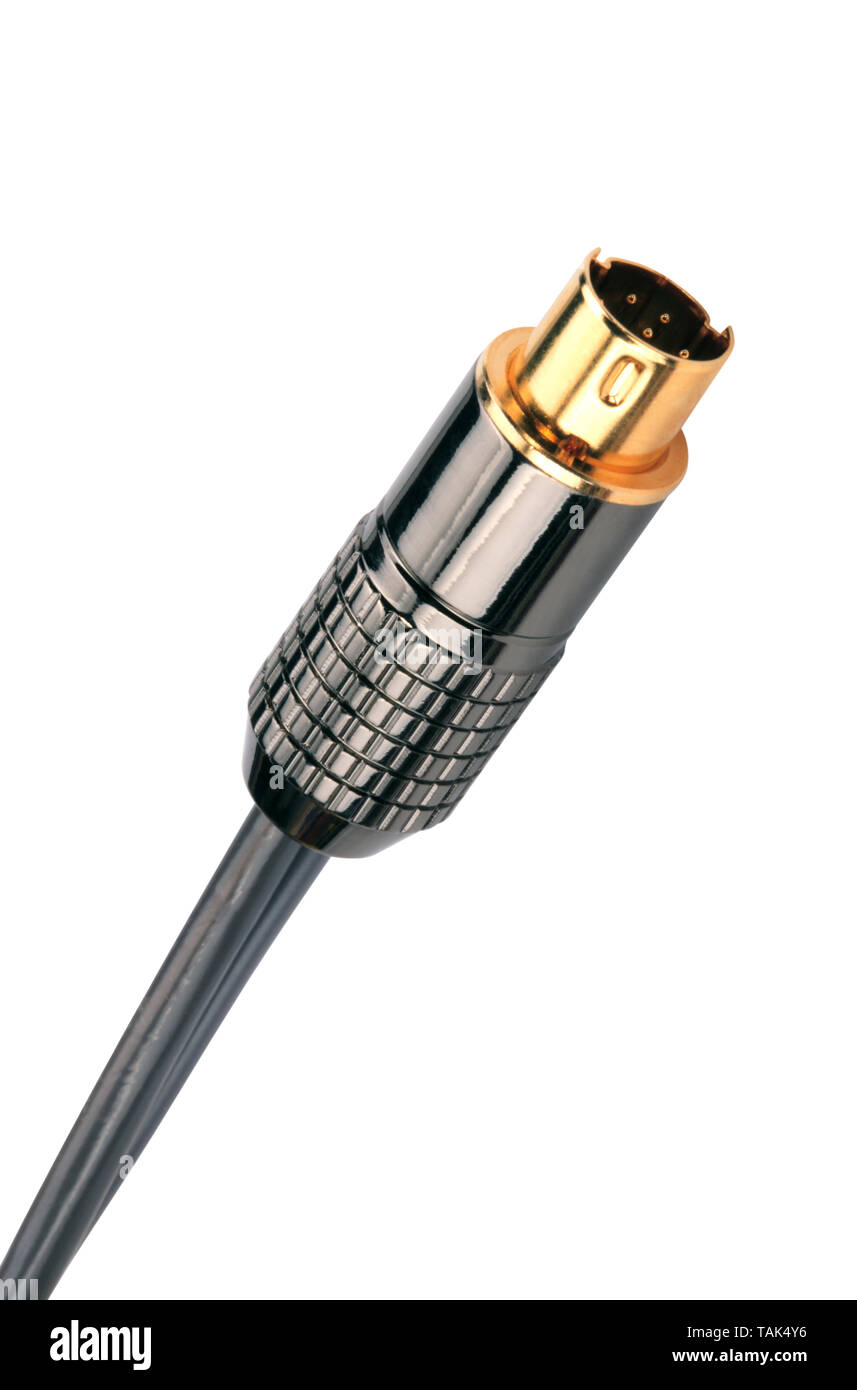 Male Plug Connector Isolated Stock Photo - Alamy