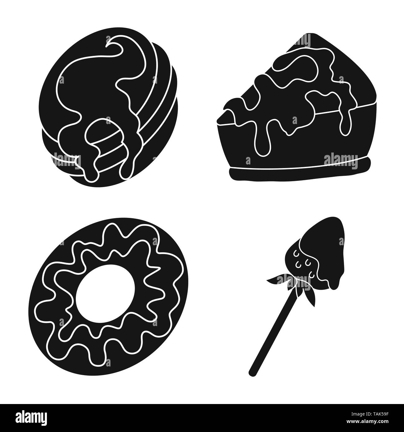 Vector design of sweetness and product symbol. Set of sweetness and ...