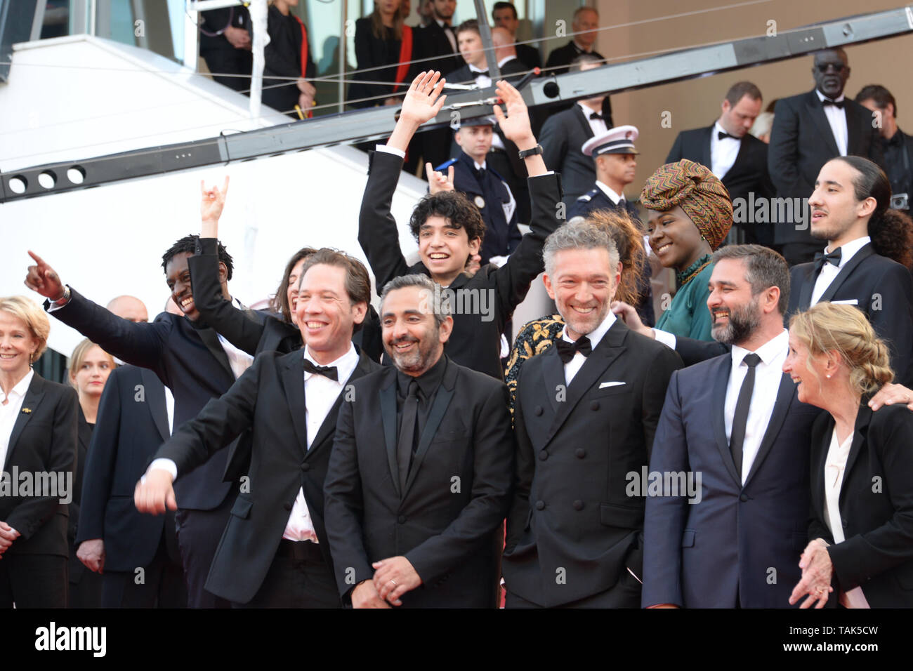 May 25, 2019 - Cannes, France - CANNES, FRANCE - MAY 25: First Row (L-R ...