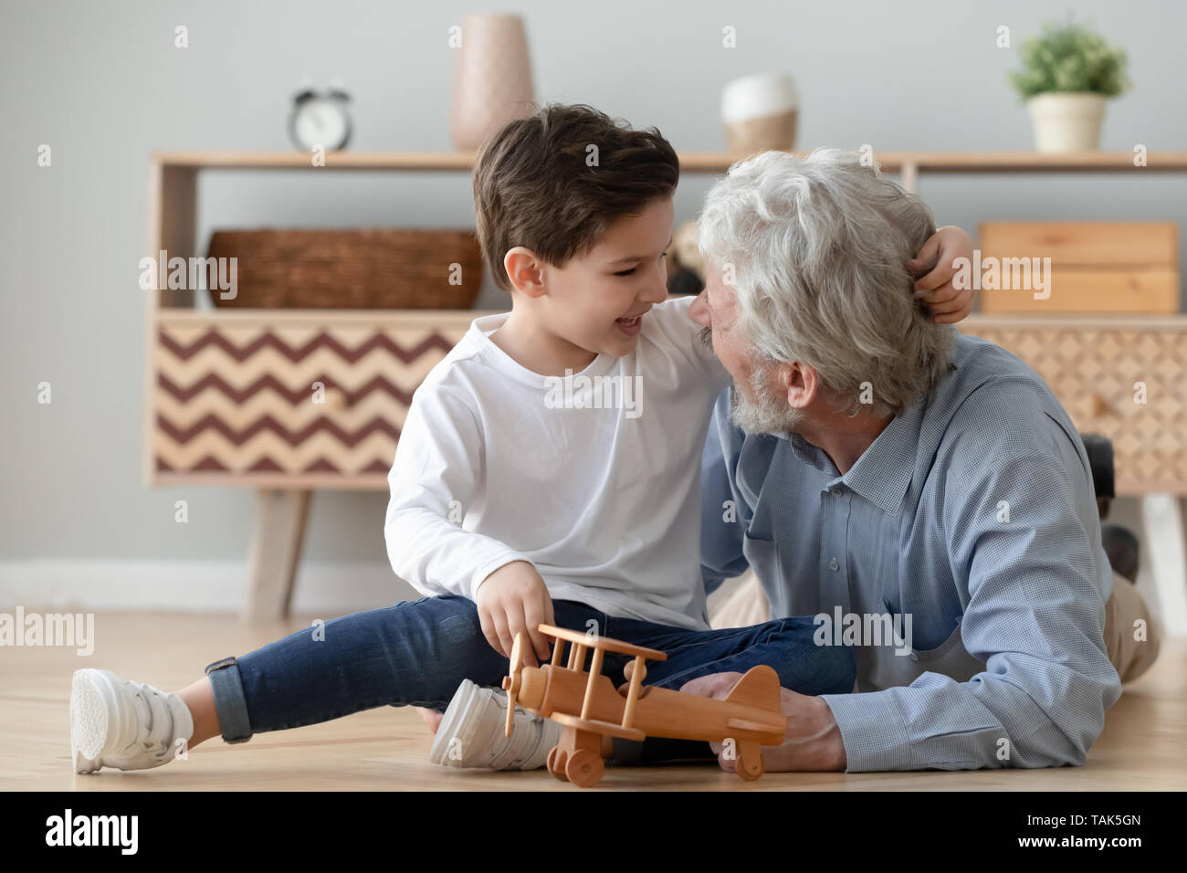 Grandfather Play High Resolution Stock Photography and Images - Alamy