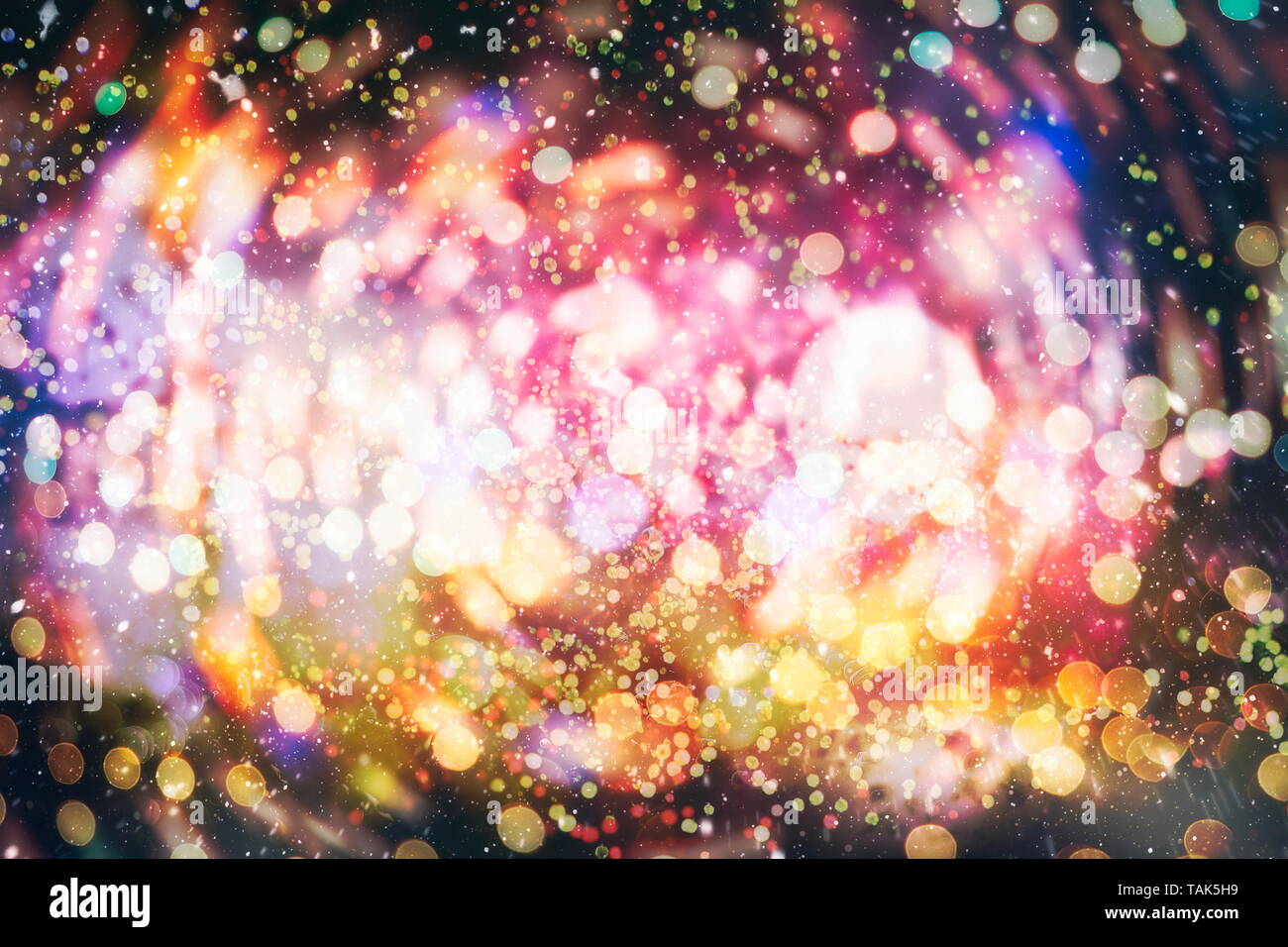Festive Christmas background. Elegant abstract background with lights ...