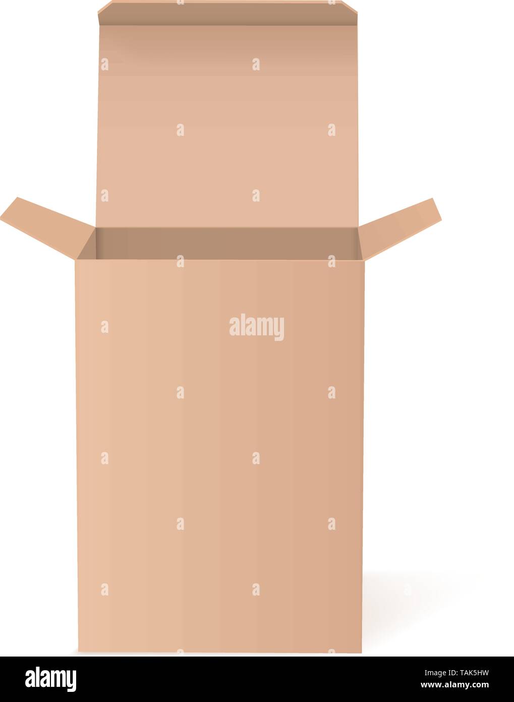 Brown carton box isolated Stock Vector Images - Alamy