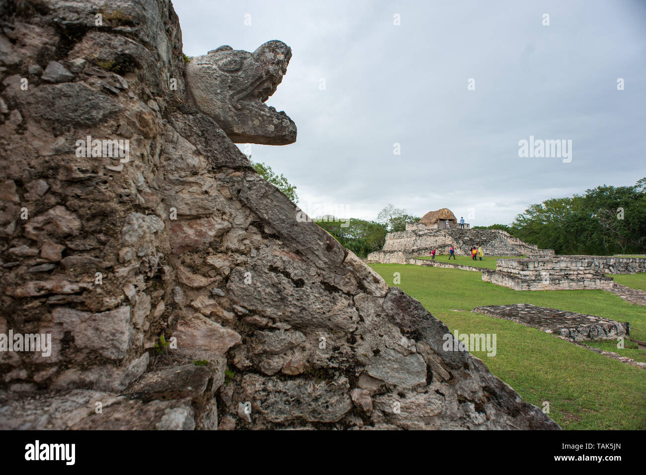 Mayan ruins of Mayapan. Yucatan. Mexico Stock Photo - Alamy