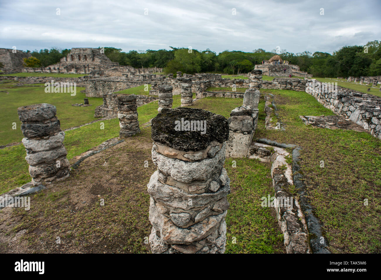 Mayan ruins of Mayapan. Yucatan. Mexico Stock Photo - Alamy