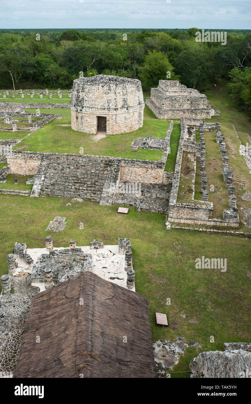 Mayan ruins of Mayapan. Yucatan. Mexico Stock Photo - Alamy