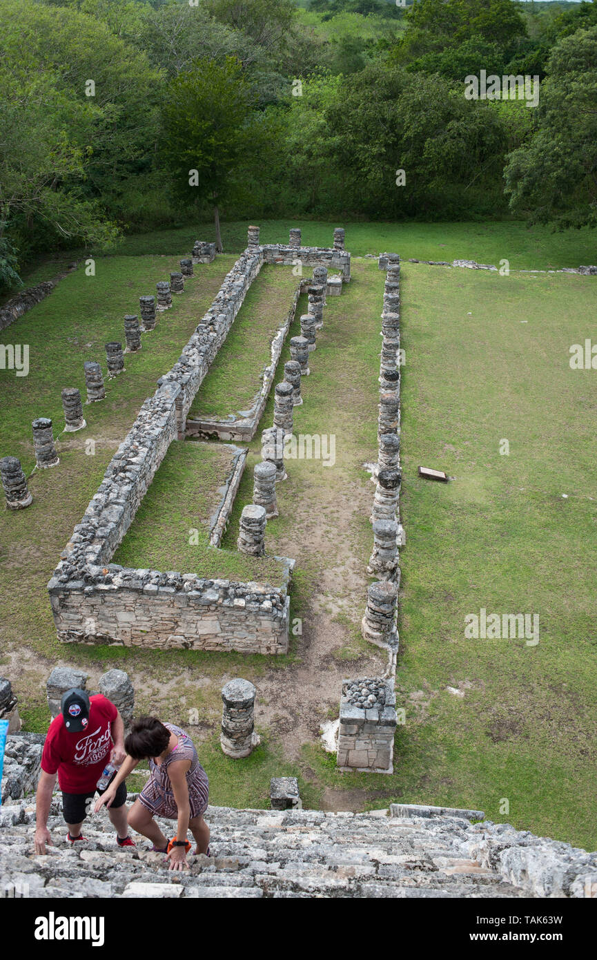 Mayan ruins of Mayapan. Yucatan. Mexico Stock Photo - Alamy