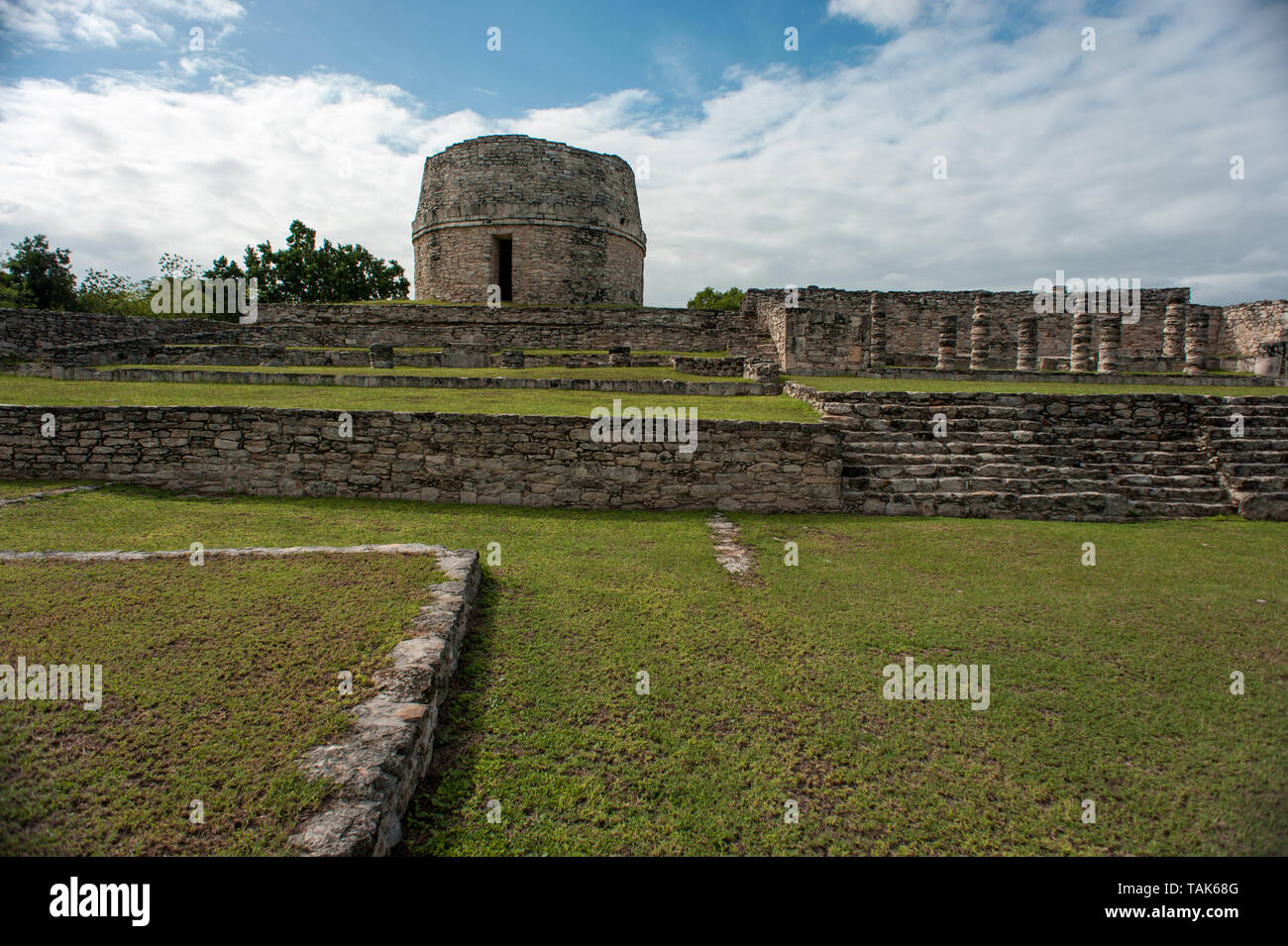 Mayan ruins of Mayapan. Yucatan. Mexico Stock Photo - Alamy