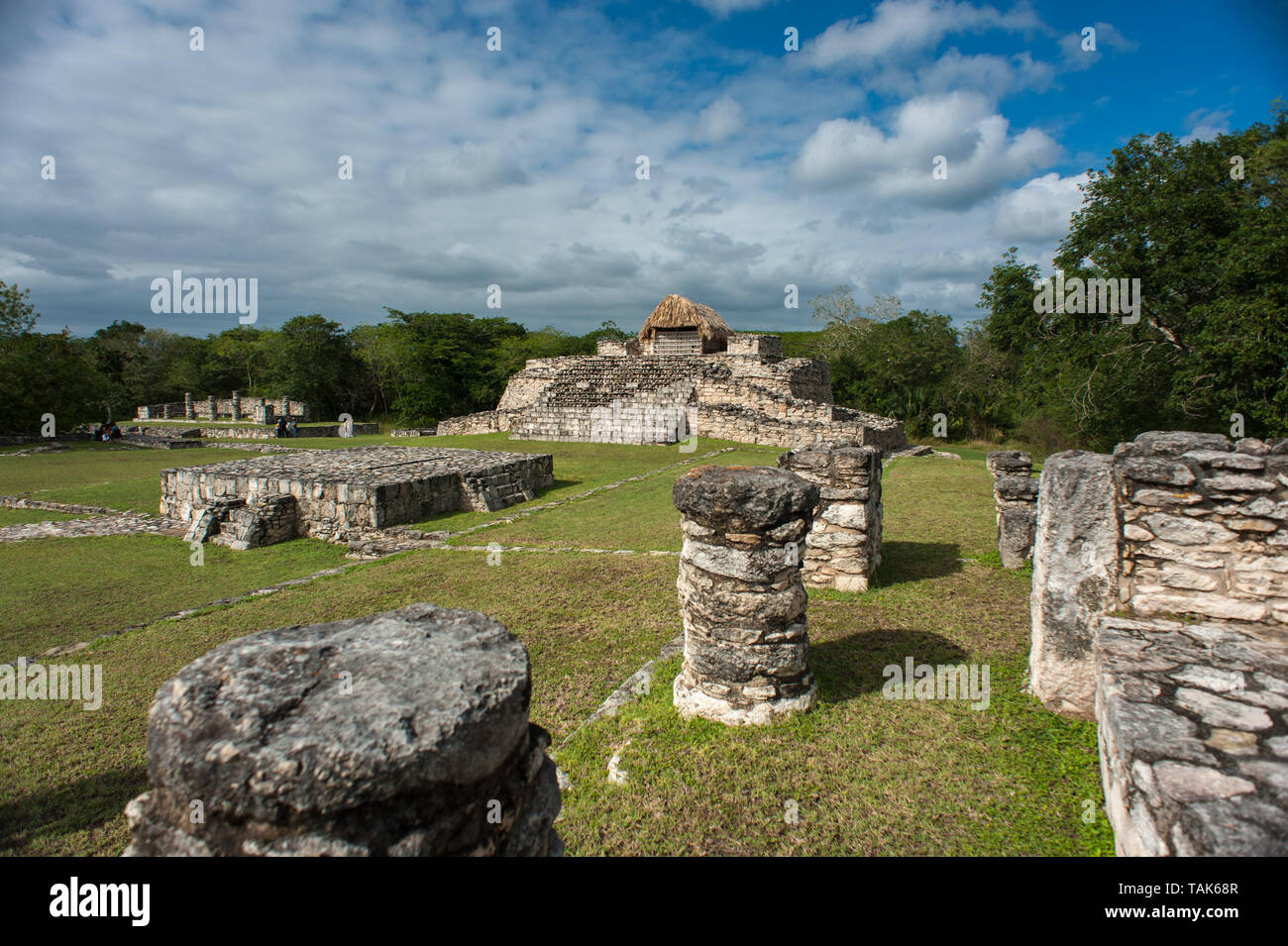 Mayan ruins of Mayapan. Yucatan. Mexico Stock Photo - Alamy