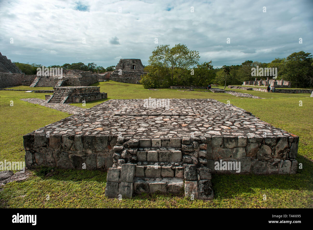 Mayan ruins of Mayapan. Yucatan. Mexico Stock Photo - Alamy