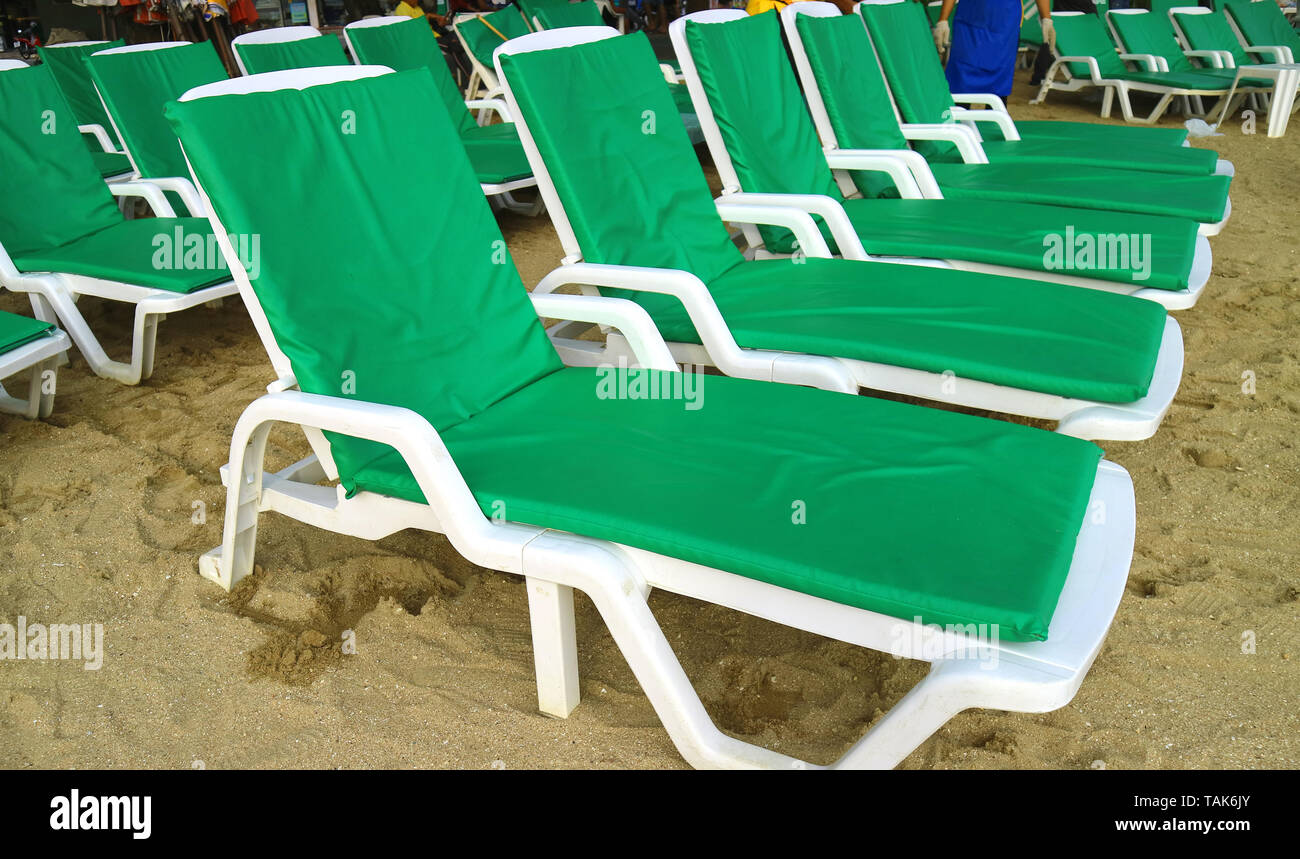 Plastic beach beds hi-res stock photography and images - Alamy