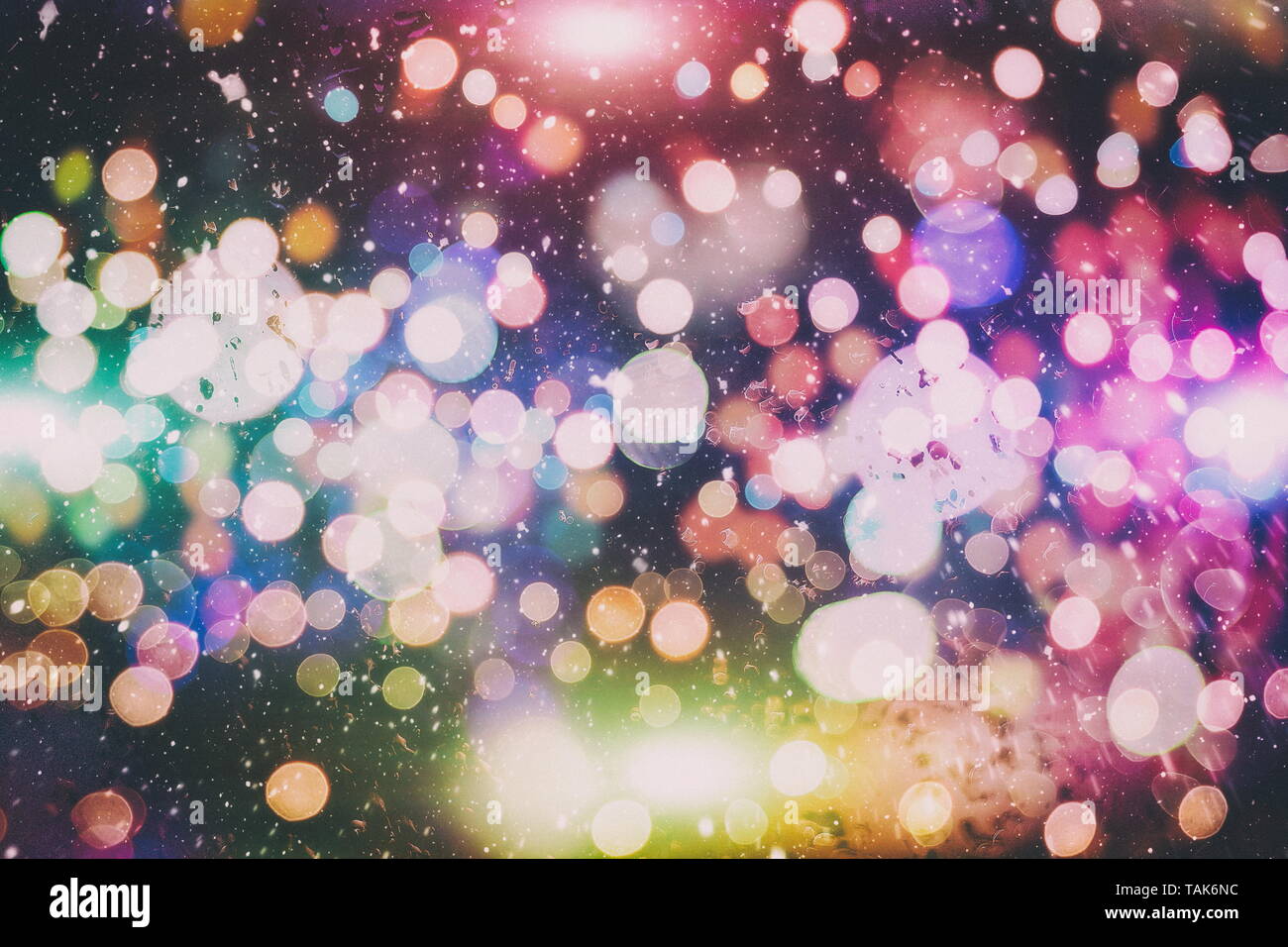 Festive Christmas background. Elegant abstract background with lights ...