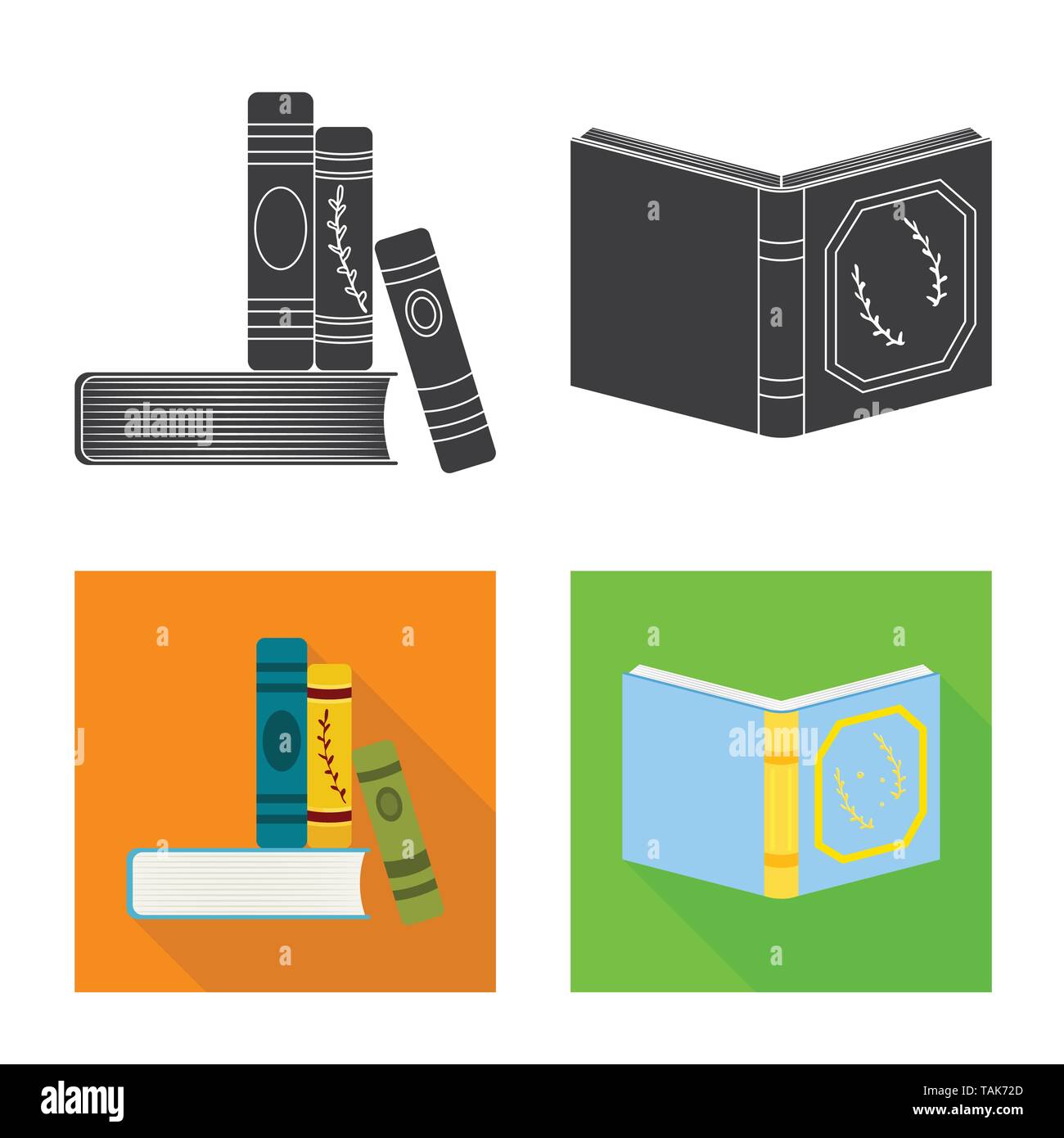 Vector illustration of training and cover logo. Set of training and ...