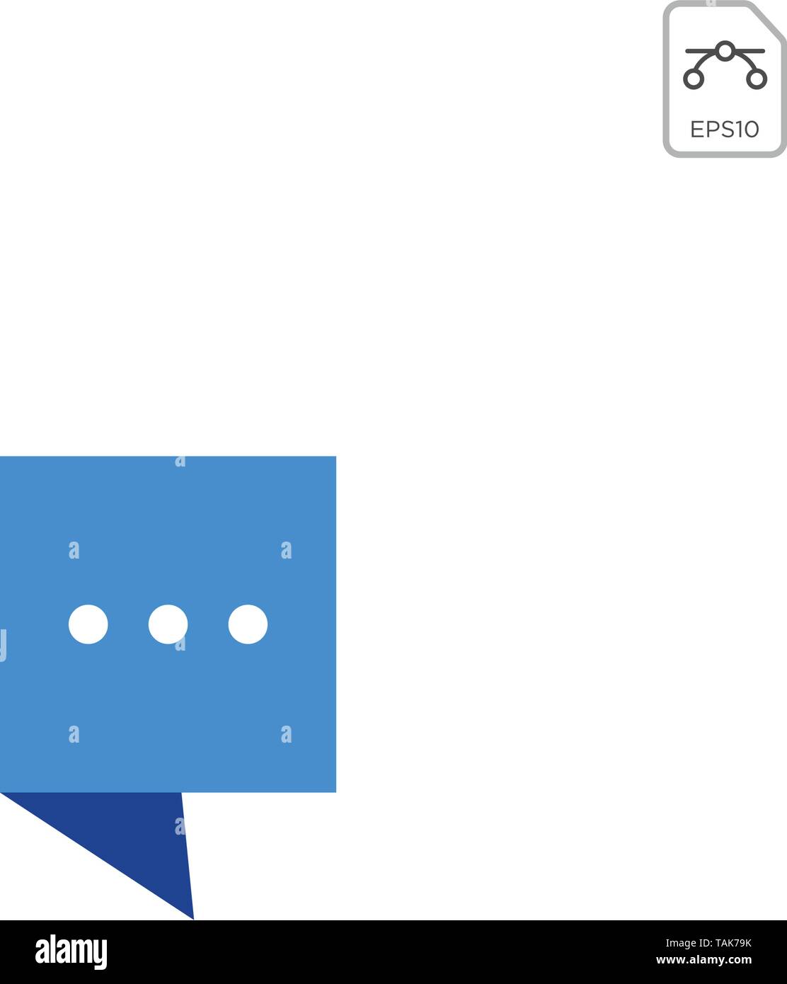 Chat Message speech Conversation logo icon vector isolated Stock Vector ...