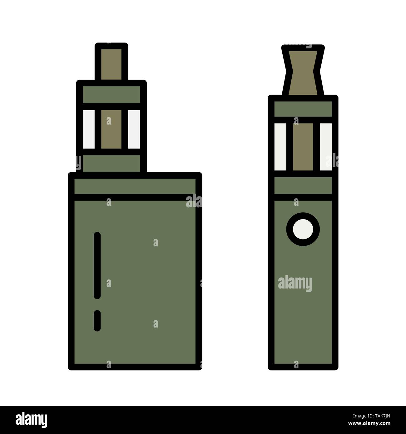 Vaper vector vectors hi-res stock photography and images - Alamy
