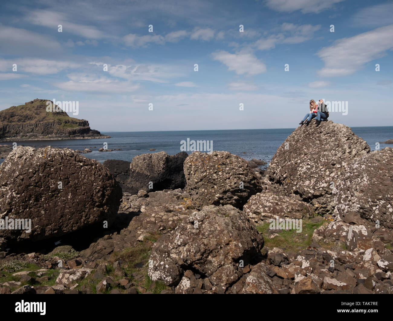 Famous rocks of Giants Causeway in North Ireland - travel photography ...